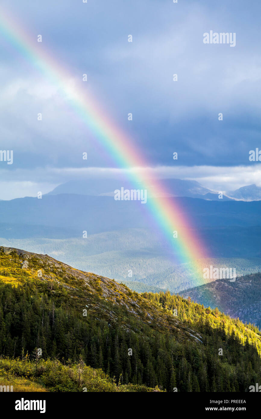 A rainbow in Norwegian wilderness Stock Photo - Alamy