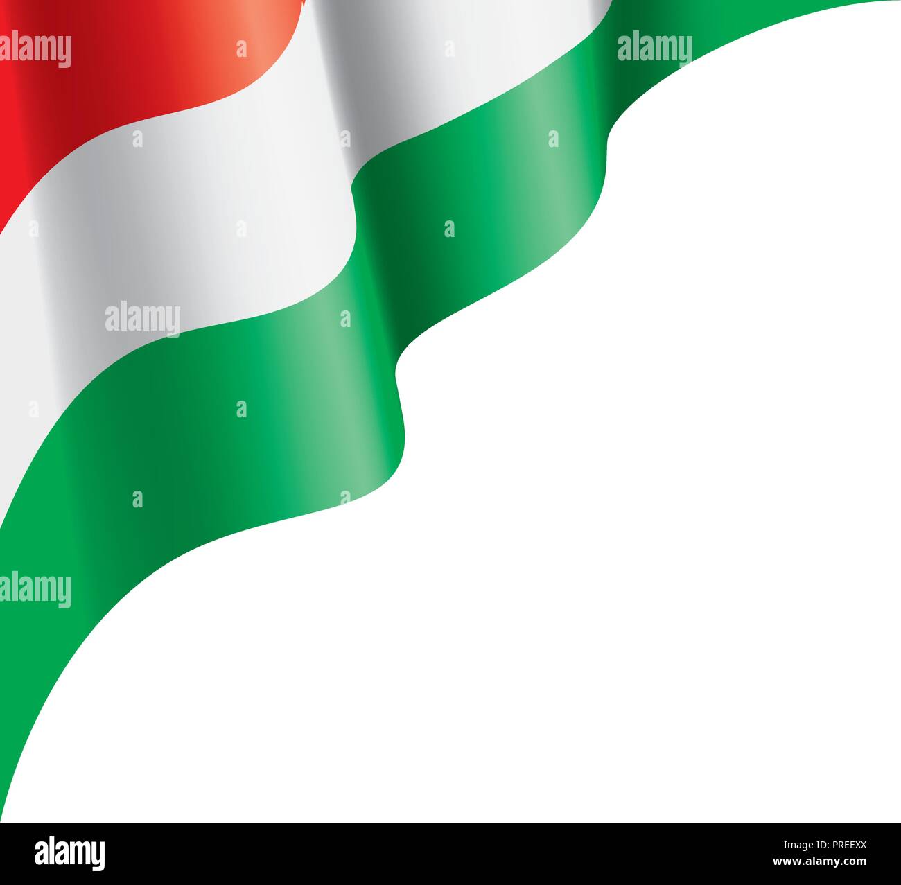 Hungary flag, vector illustration on a white background Stock Vector ...