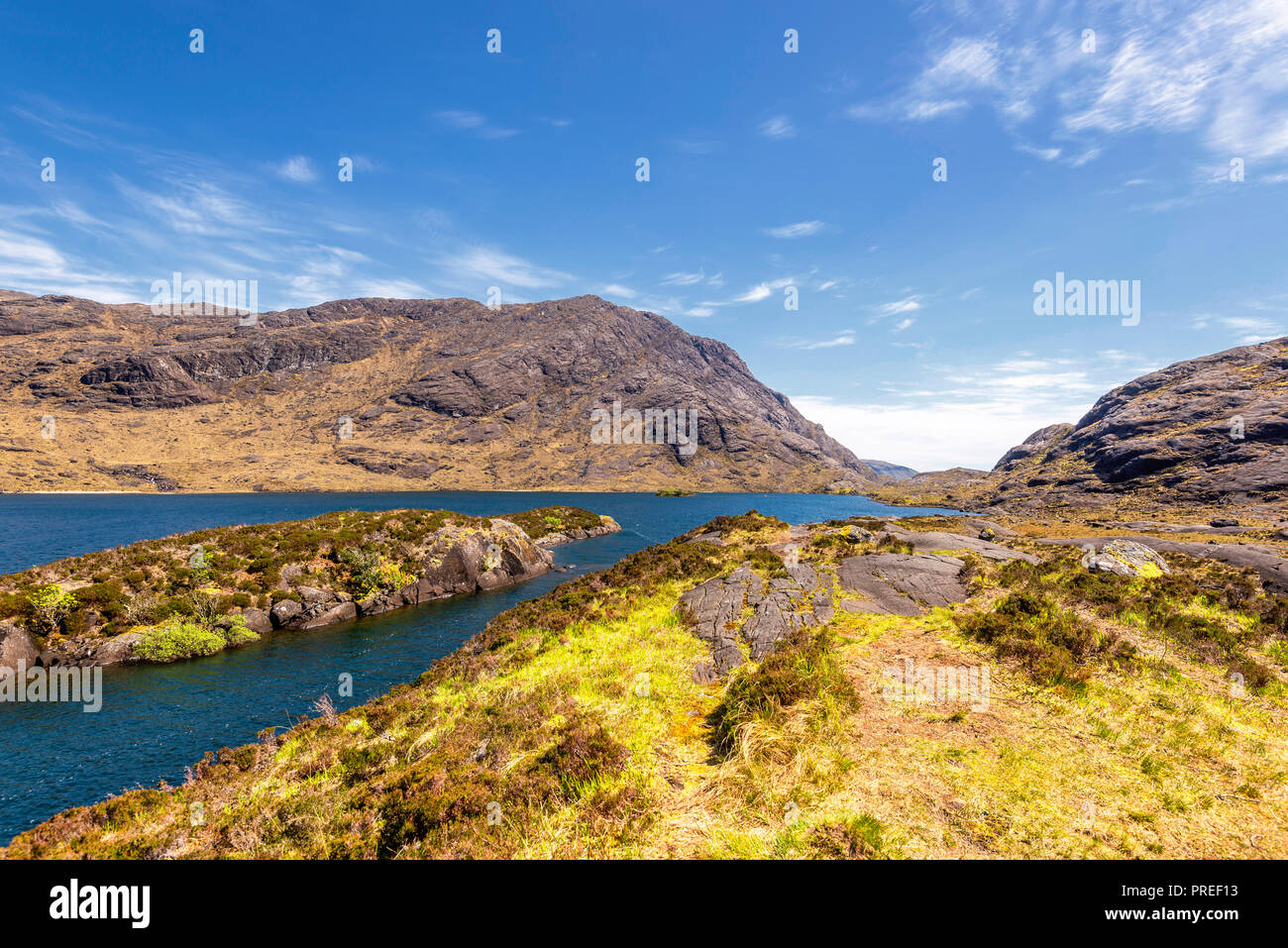 landscapes of loch Coruisk inside the Isle of Skye, Scotland Stock ...