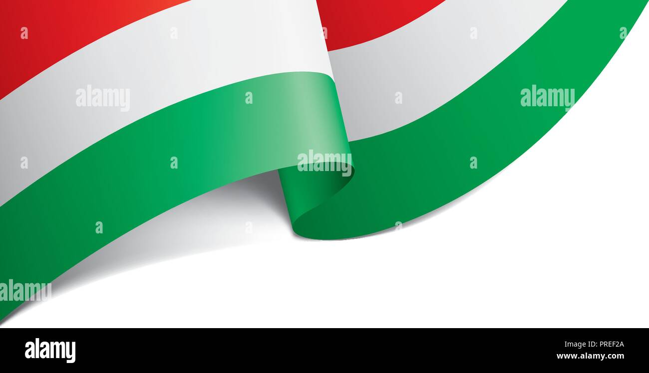 Hungary flag, vector illustration on a white background Stock Vector ...