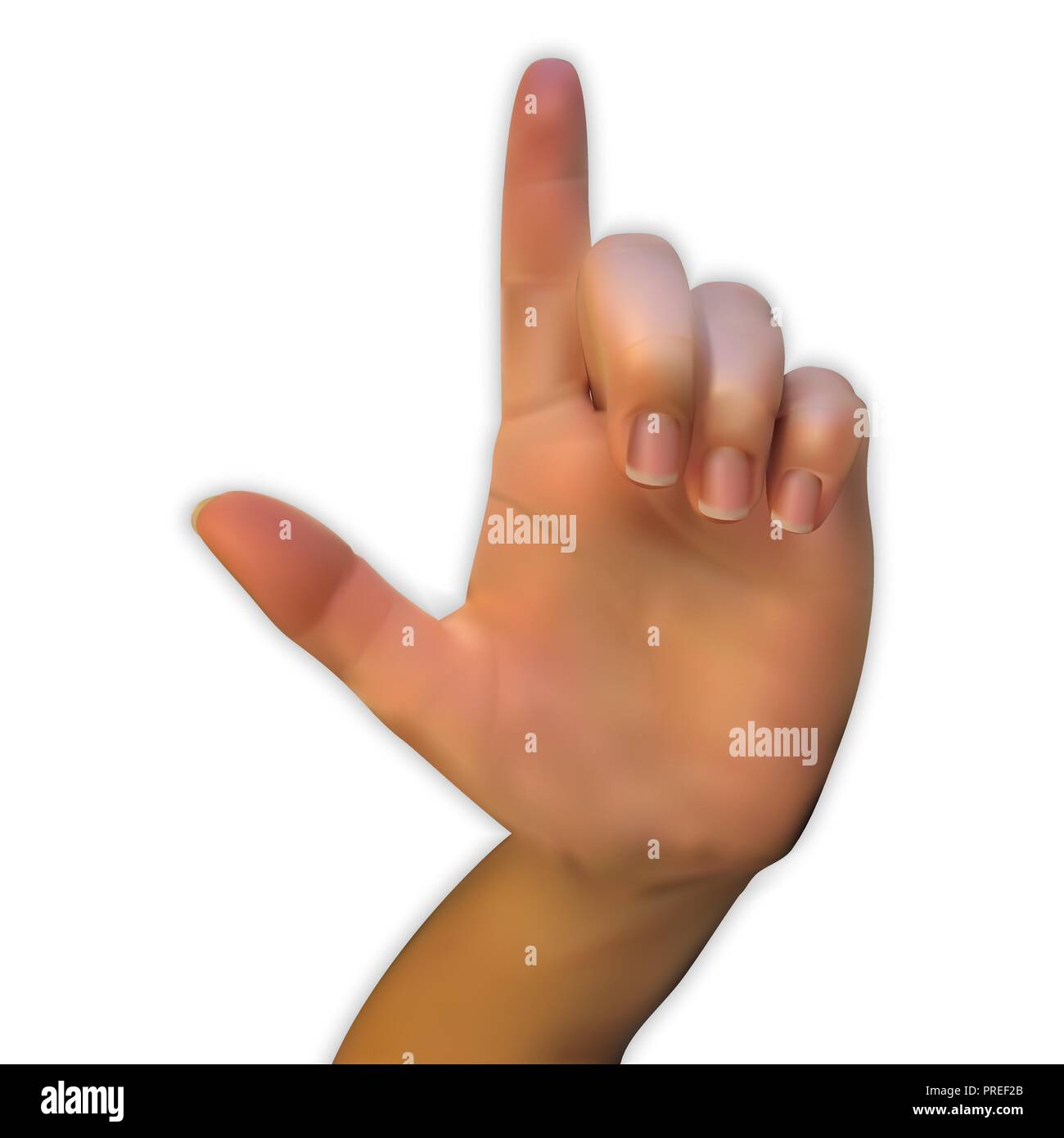 The finger sign Stock Vector Images - Alamy