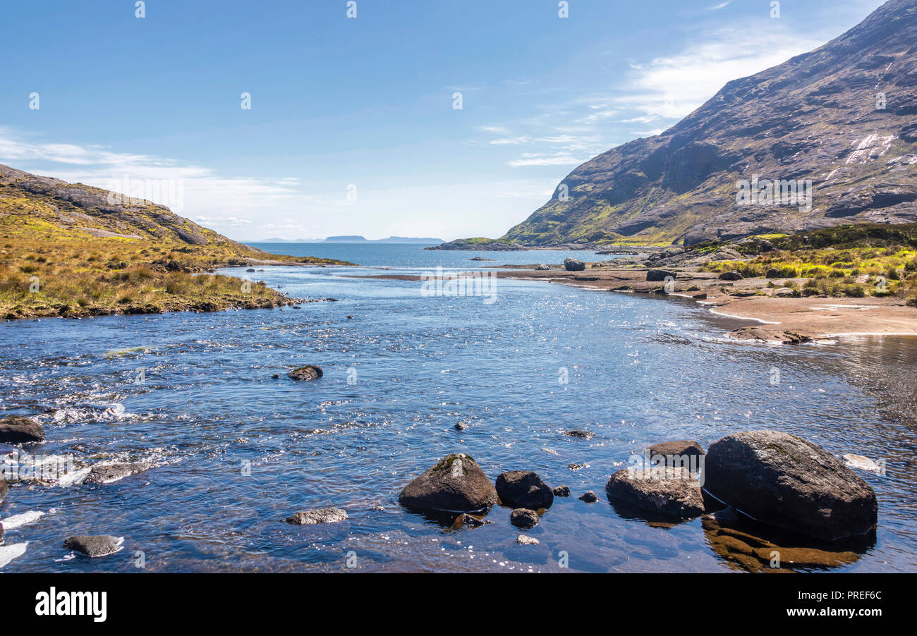 landscapes of loch Coruisk inside the Isle of Skye, Scotland Stock ...