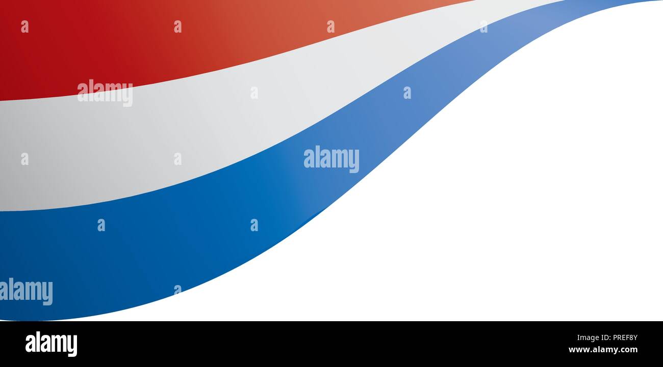 Netherlands flag, vector illustration on a white background Stock ...
