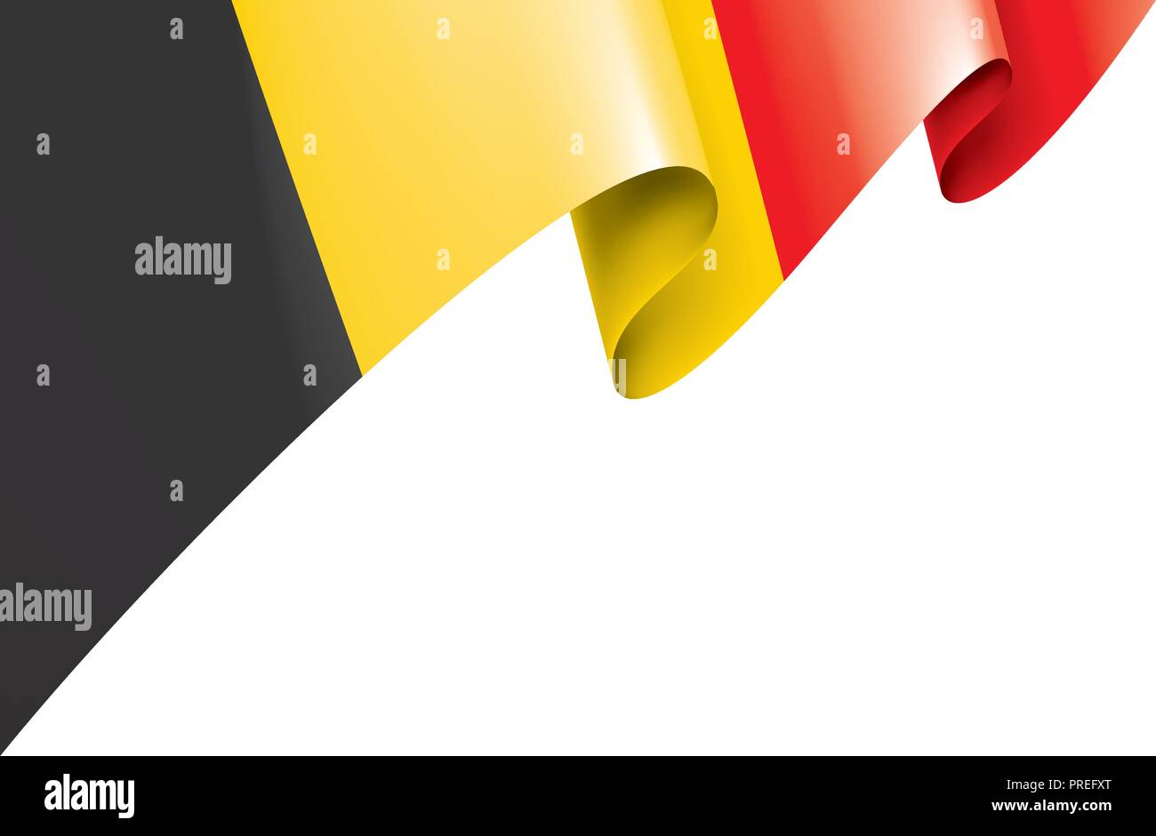 Belgium flag, vector illustration on a white background Stock Vector ...