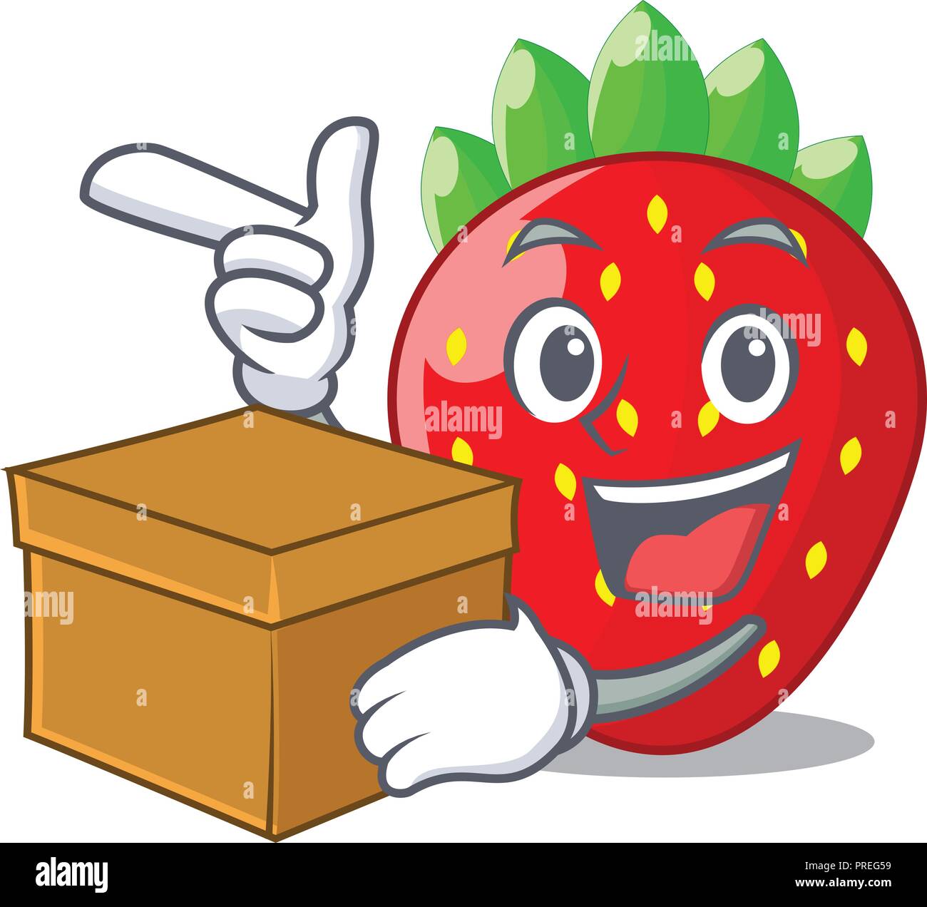 Strawberries in the cut Stock Vector Images - Alamy
