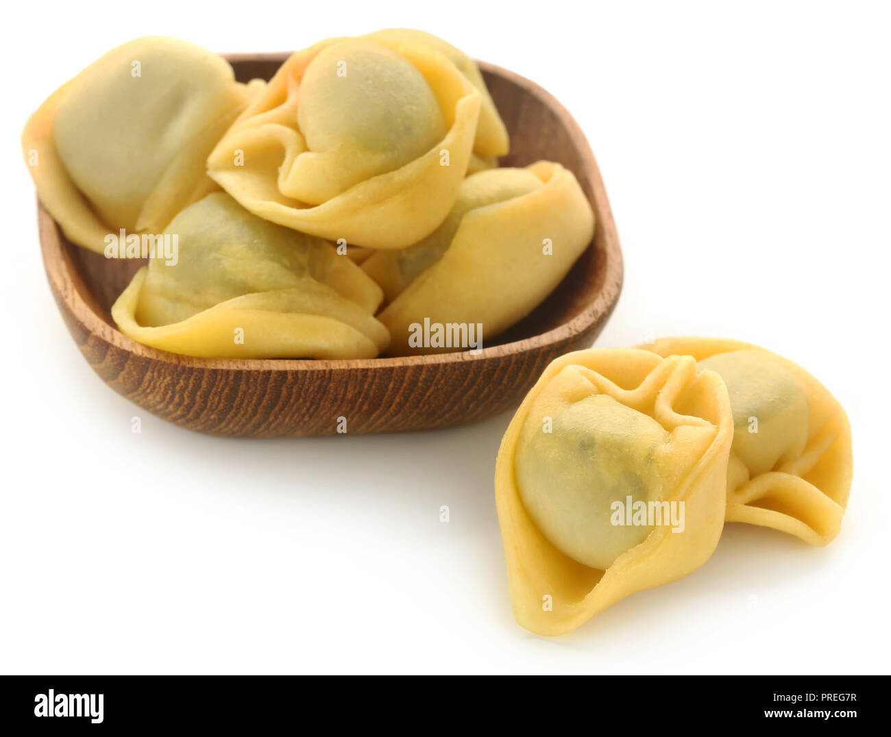 Italian Tortelloni made of spinach and flour Stock Photo - Alamy