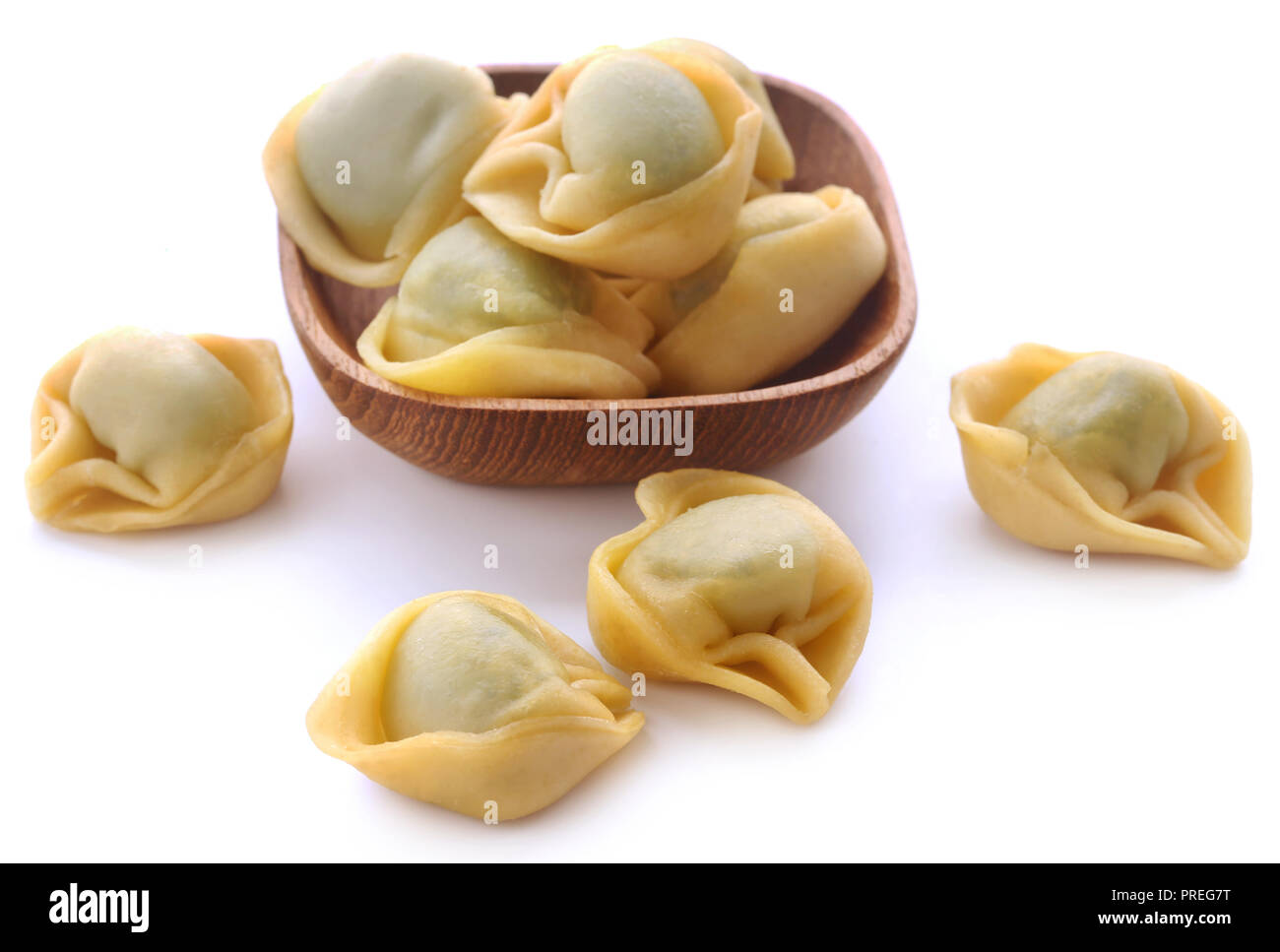 Italian Tortelloni made of spinach and flour Stock Photo - Alamy