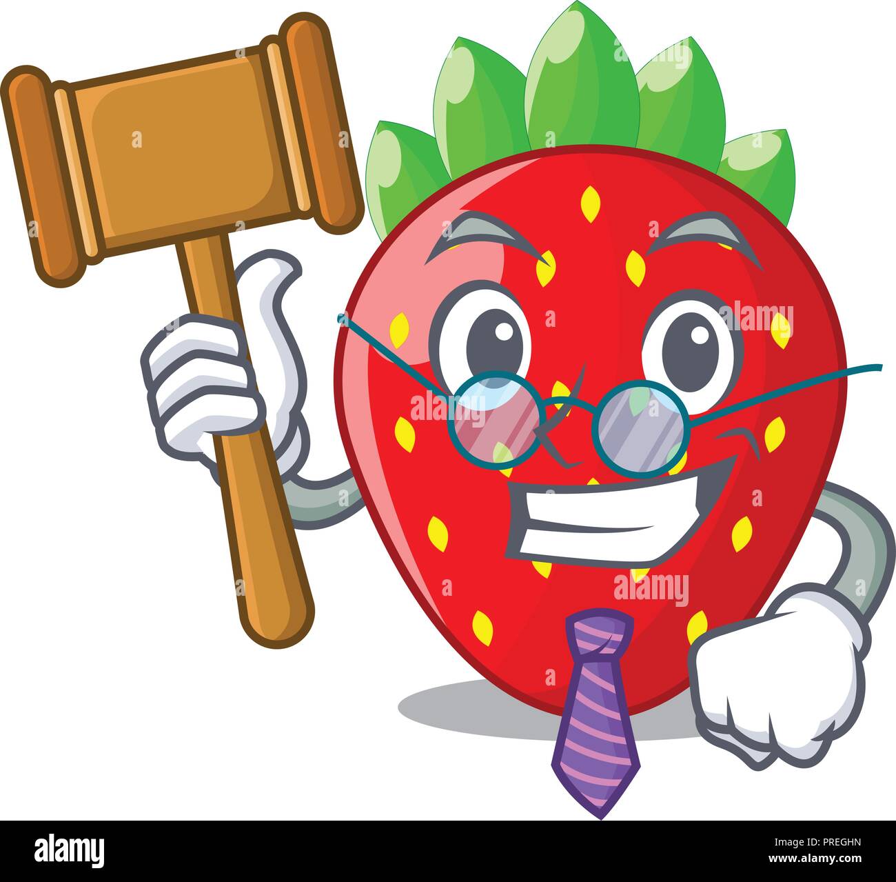 Judge fresh strawberry in a bowl cartoon Stock Vector Image & Art - Alamy