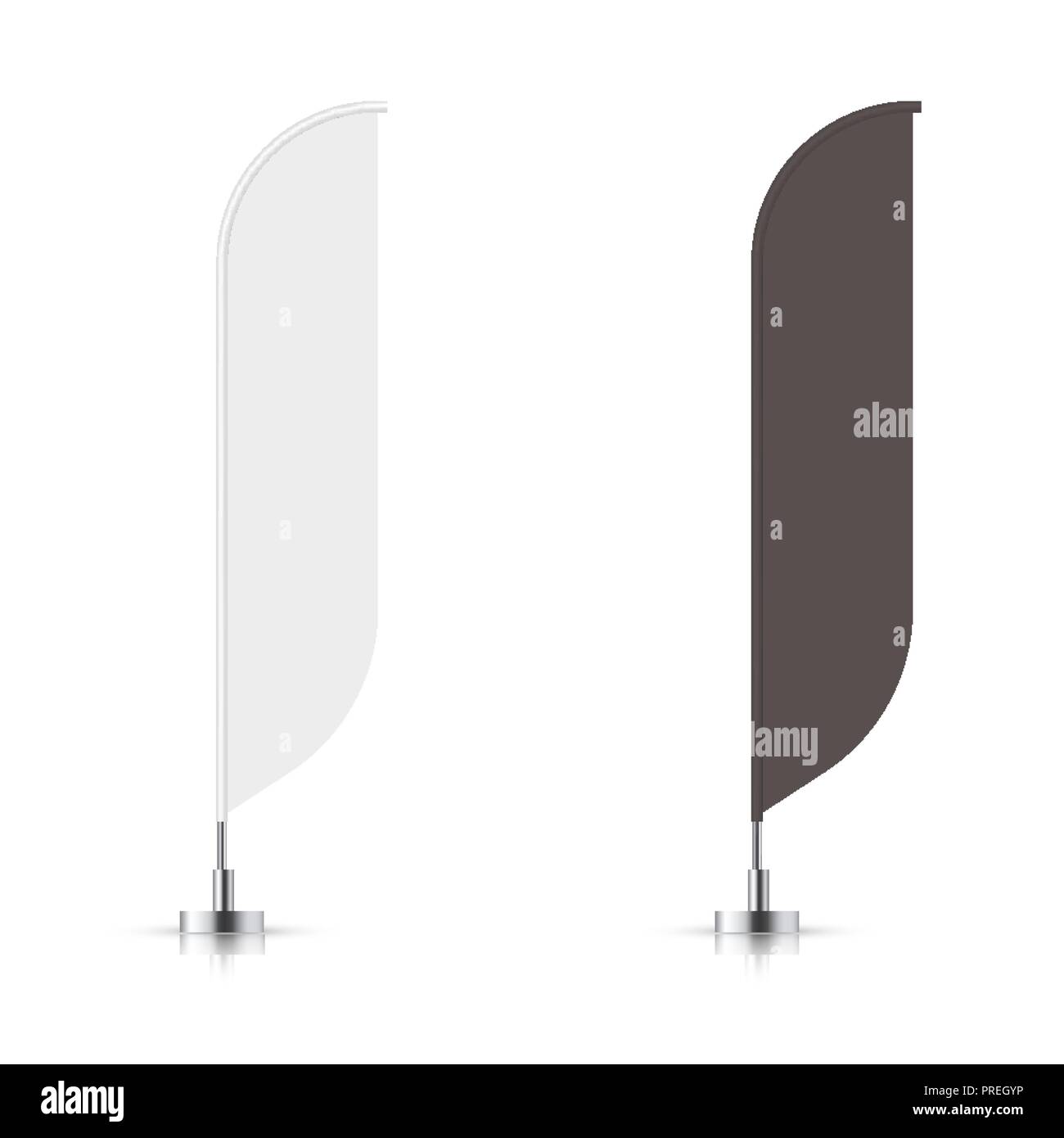 Vector set of different types banner flag Stock Vector Image & Art - Alamy