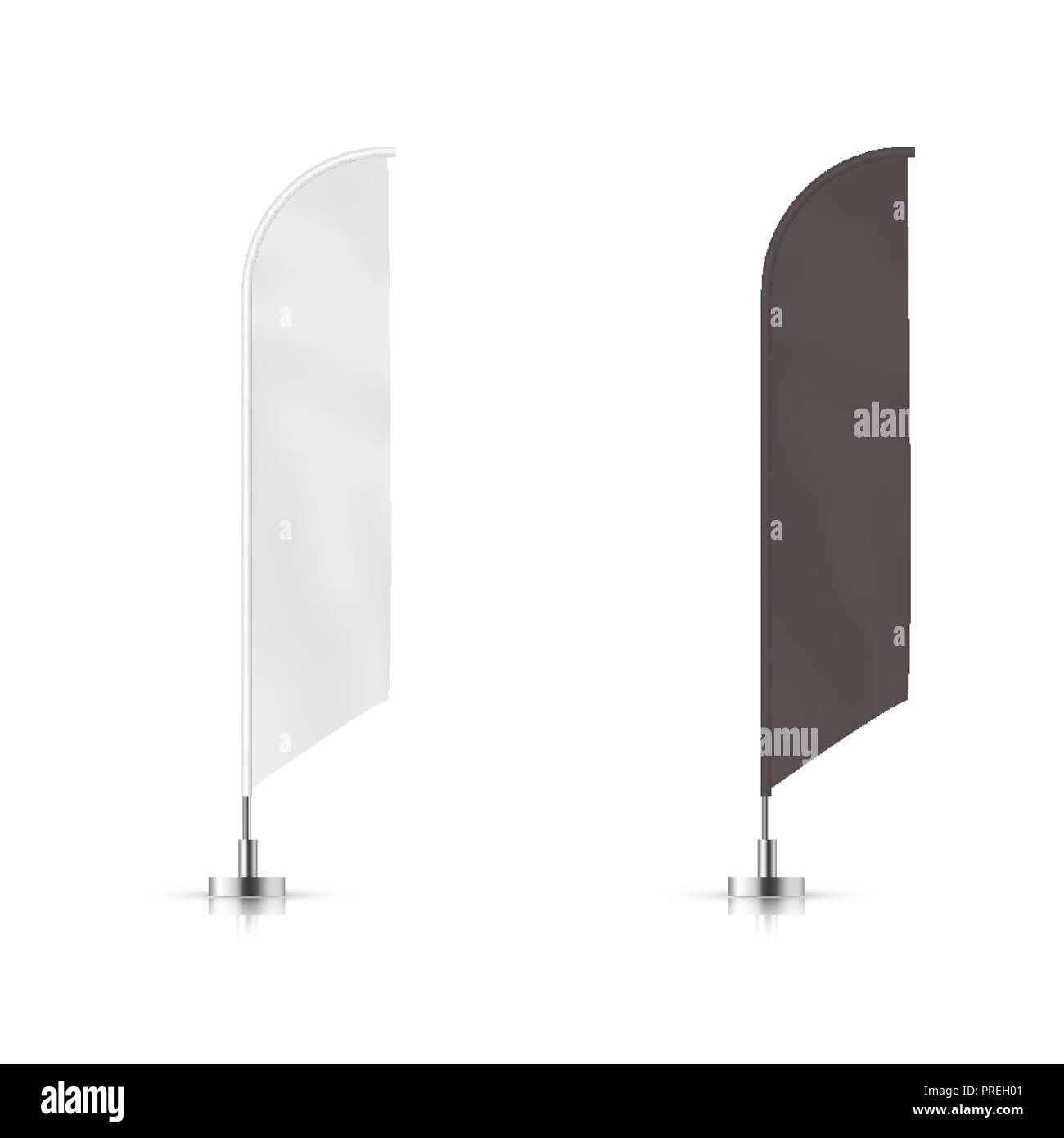 Vector set of different types banner flag Stock Vector Image & Art - Alamy