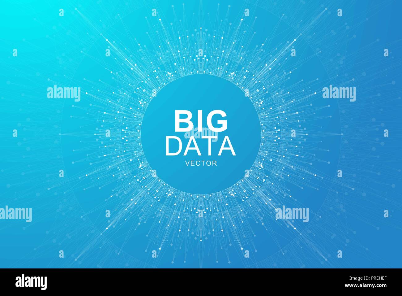 Big data visualization. Graphic abstract background Artificial ...