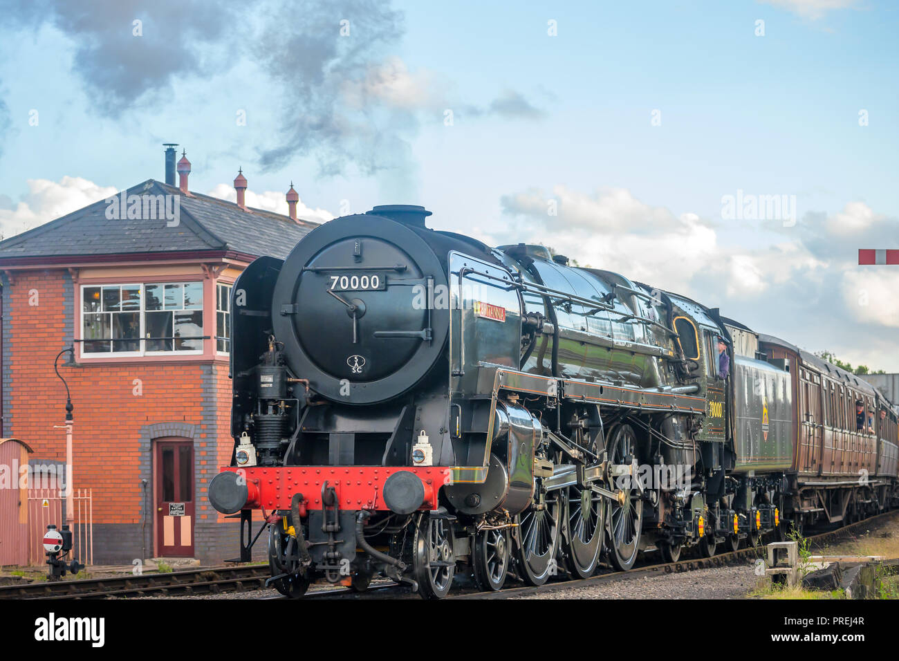 Preserved BR standard class 7 steam locomotive, the colossal Britannia ...