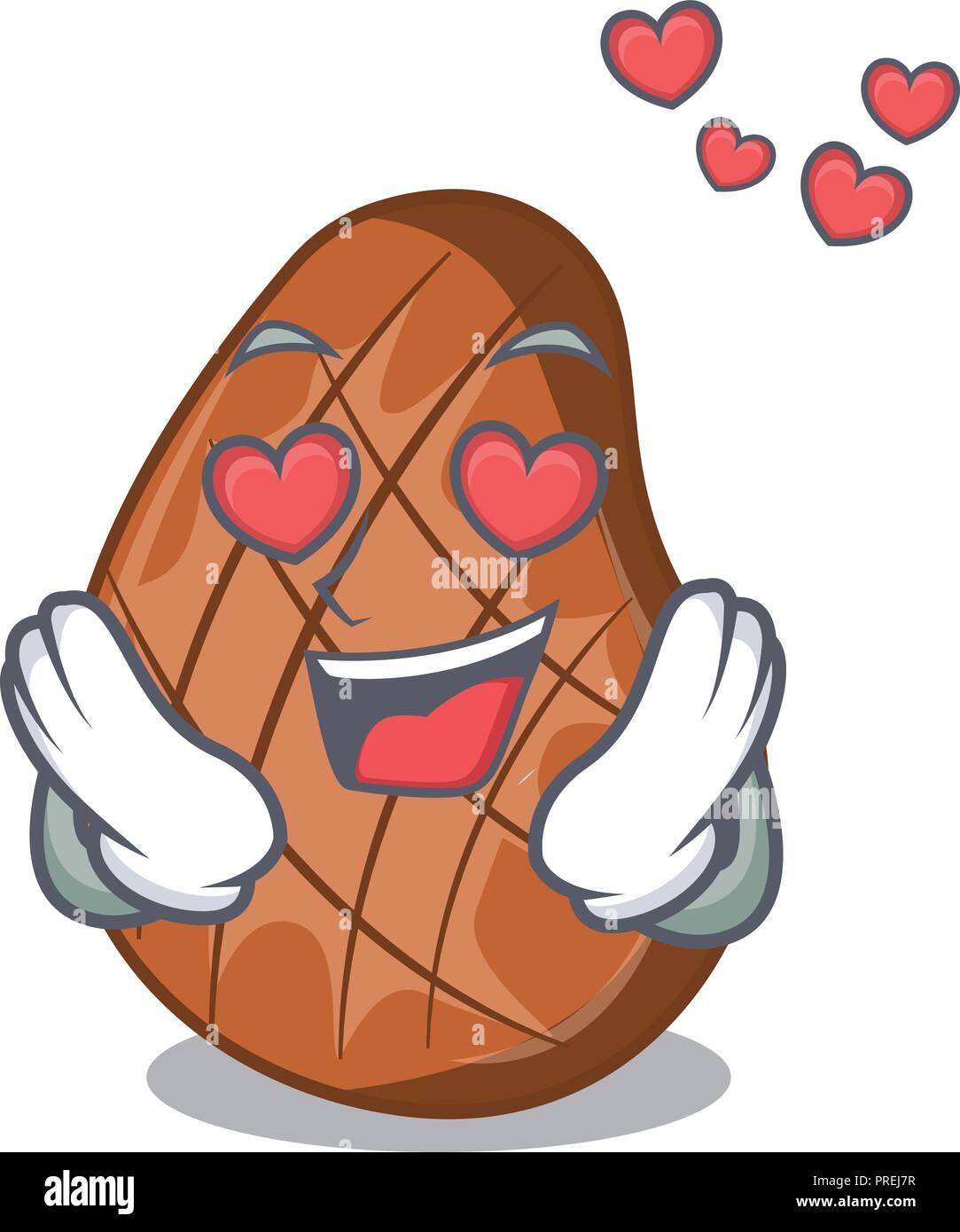 In love cooked grilled beef steaks in cartoon kitchen Stock Vector ...