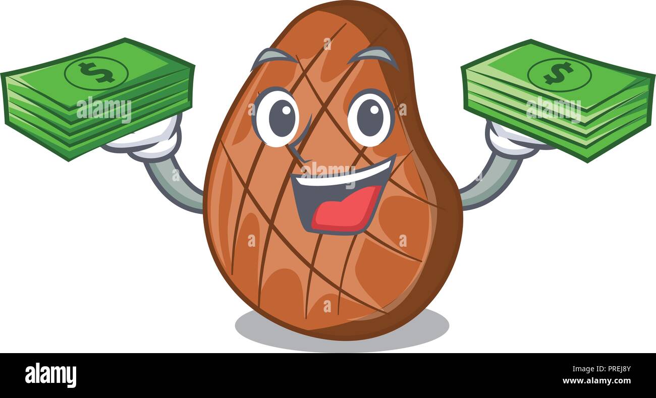 With money cooked grilled beef steaks in cartoon kitchen Stock Vector ...