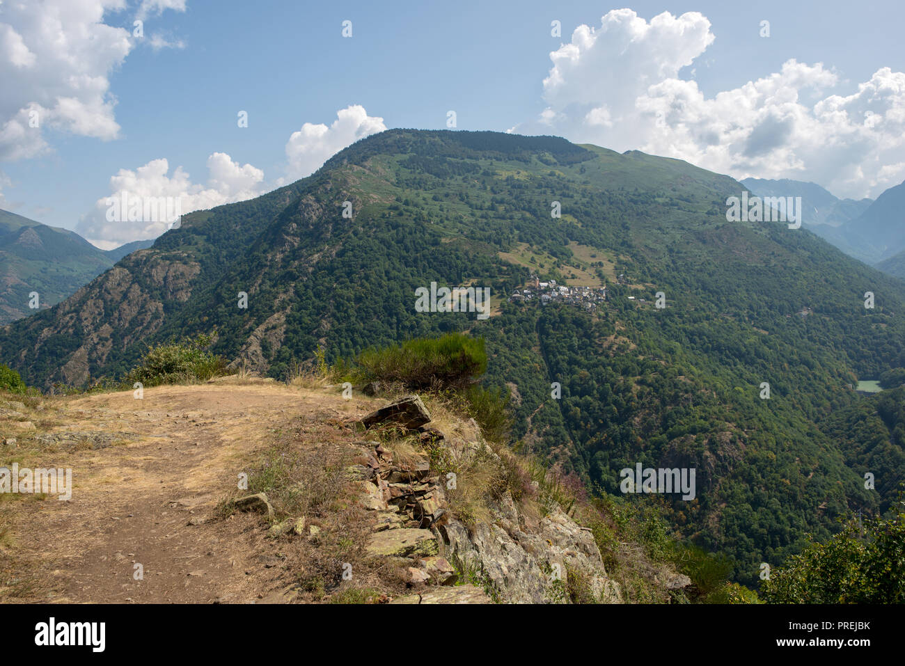 Road through the mountain in the valley of aran, Spain Stock Photo - Alamy