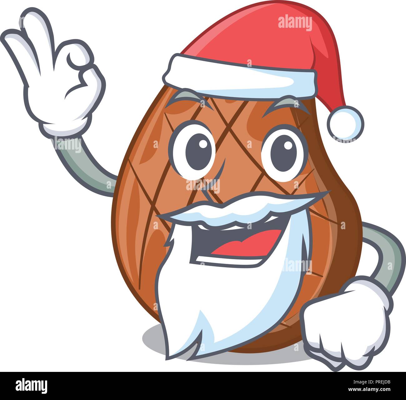 Santa delicious beef steak isolated on mascot Stock Vector Image & Art ...