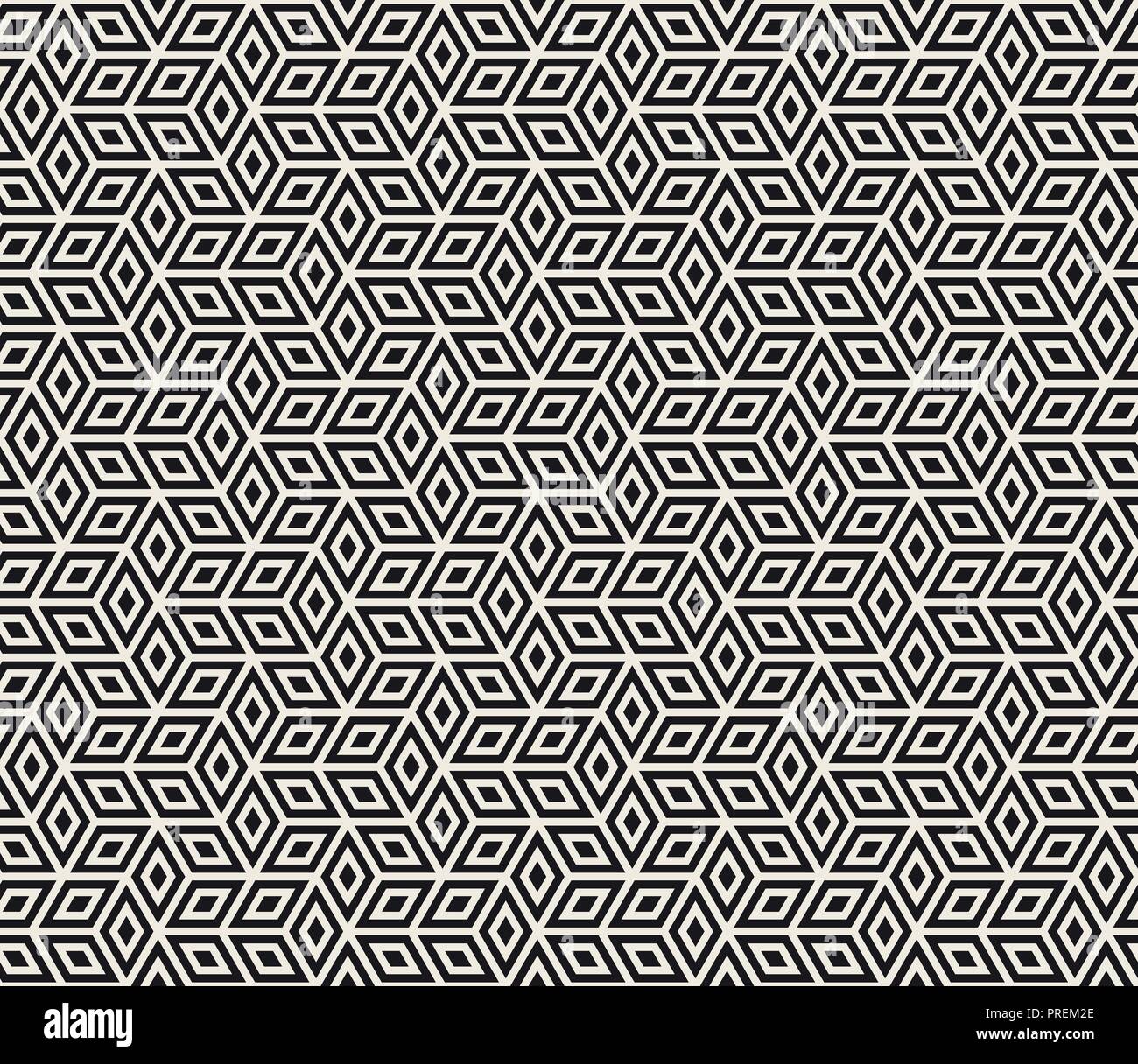 Vector seamless geometric pattern. Simple abstract lines lattice. Repeating elements stylish ...