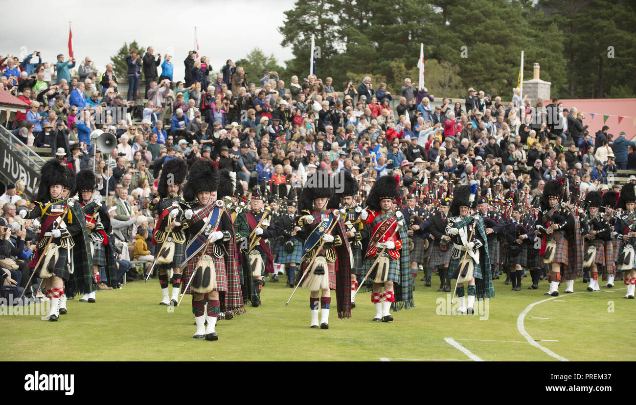 Members of the Royal family attend the annual Braemar Gathering to ...