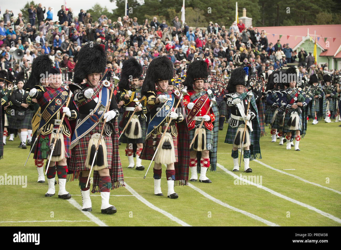 Members of the Royal family attend the annual Braemar Gathering to ...