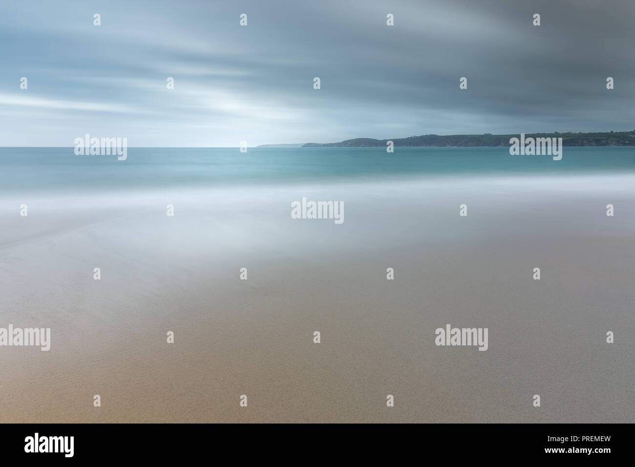 Serene Seascape, Carlyon Bay, Cornwall Stock Photo - Alamy