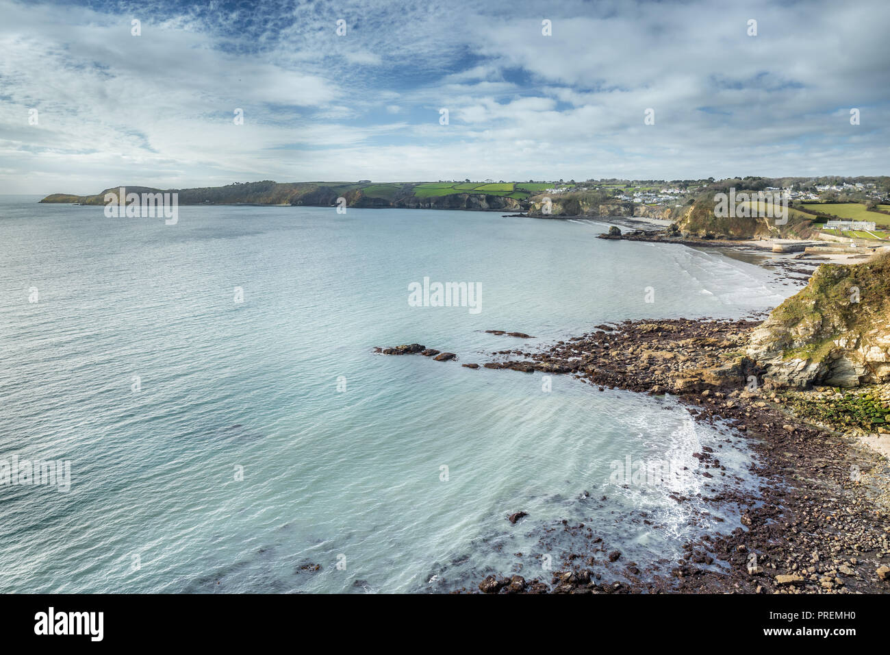 Coastline Vista, Carlyon Bay, Cornwall Stock Photo - Alamy