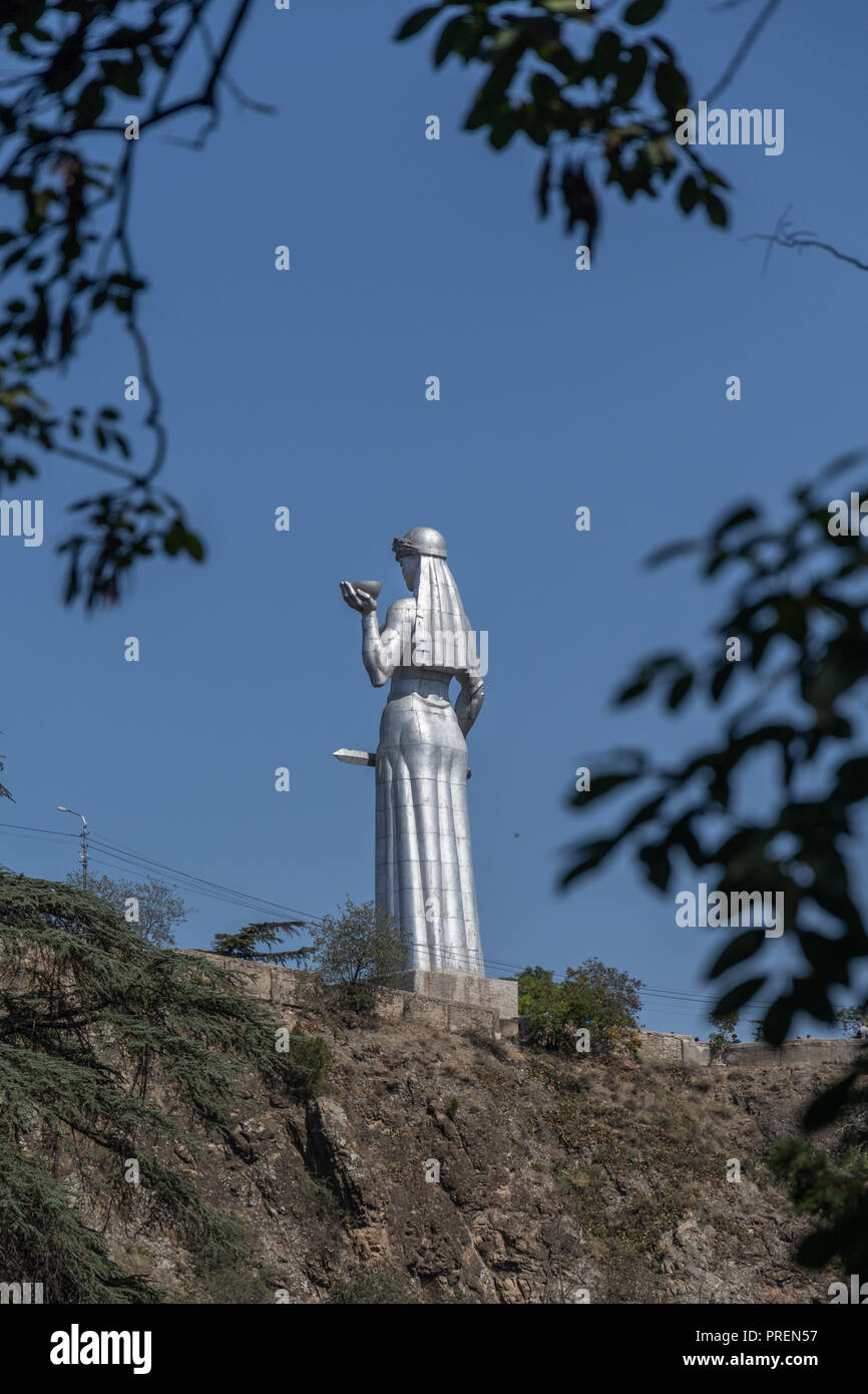 Mother of Georgia monument, Tbilisi capital city of Georgia, Caucasus ...