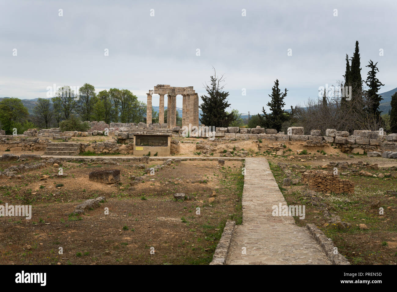 Nemea ancient site in Greece, Europe Stock Photo - Alamy