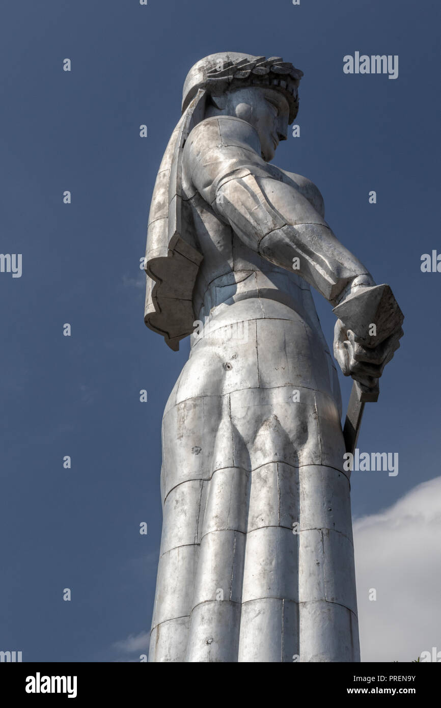 Mother of Georgia monument, Tbilisi capital city of Georgia, Caucasus ...
