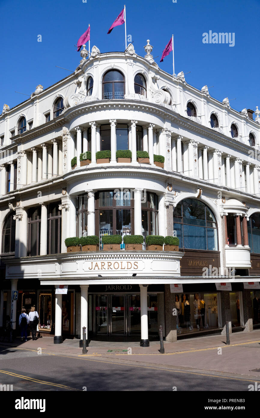 The front entrance to Jarrolds Department store, on the corner of ...