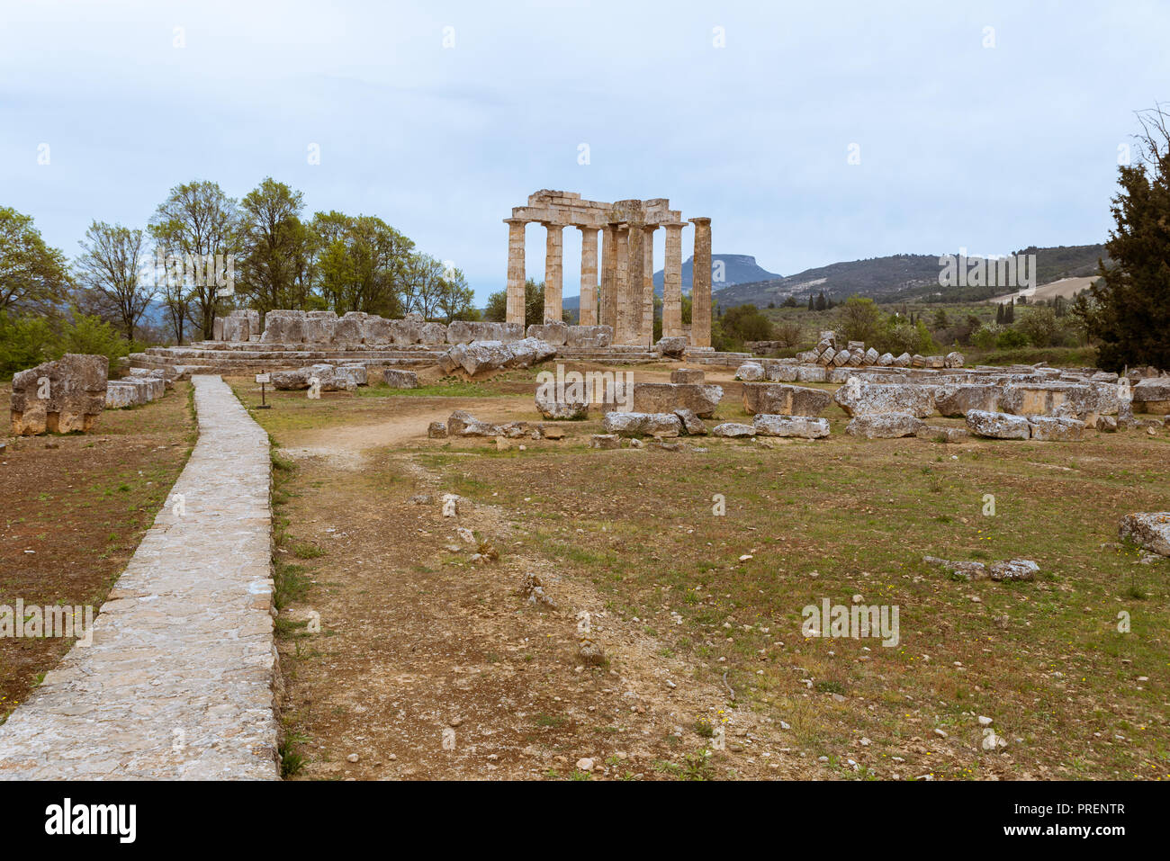 Nemea ancient site in Greece, Europe Stock Photo - Alamy