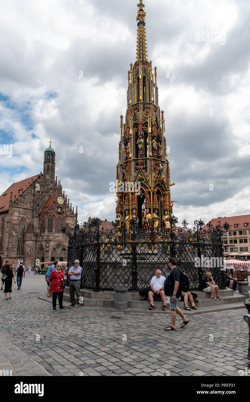 Nuremberg's main market square hi-res stock photography and images - Alamy