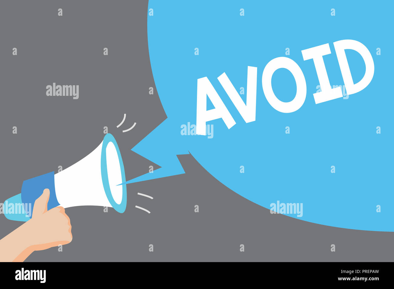 Word writing text Avoid. Business concept for Contrive not to meet ...