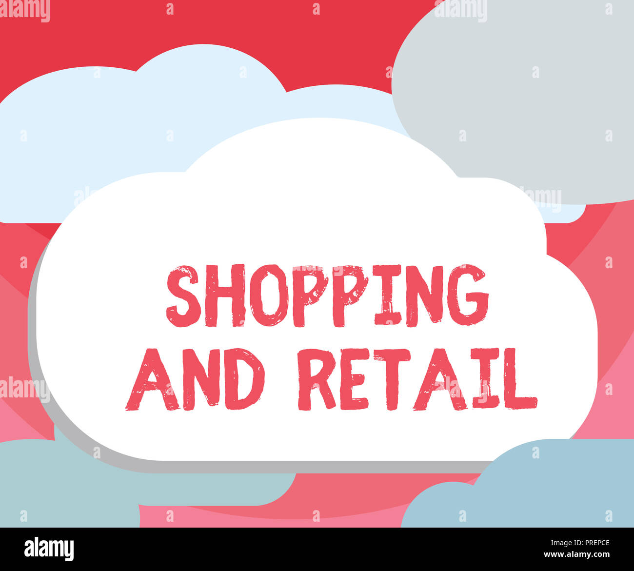 Handwriting text writing Shopping And Retail. Concept meaning Process ...