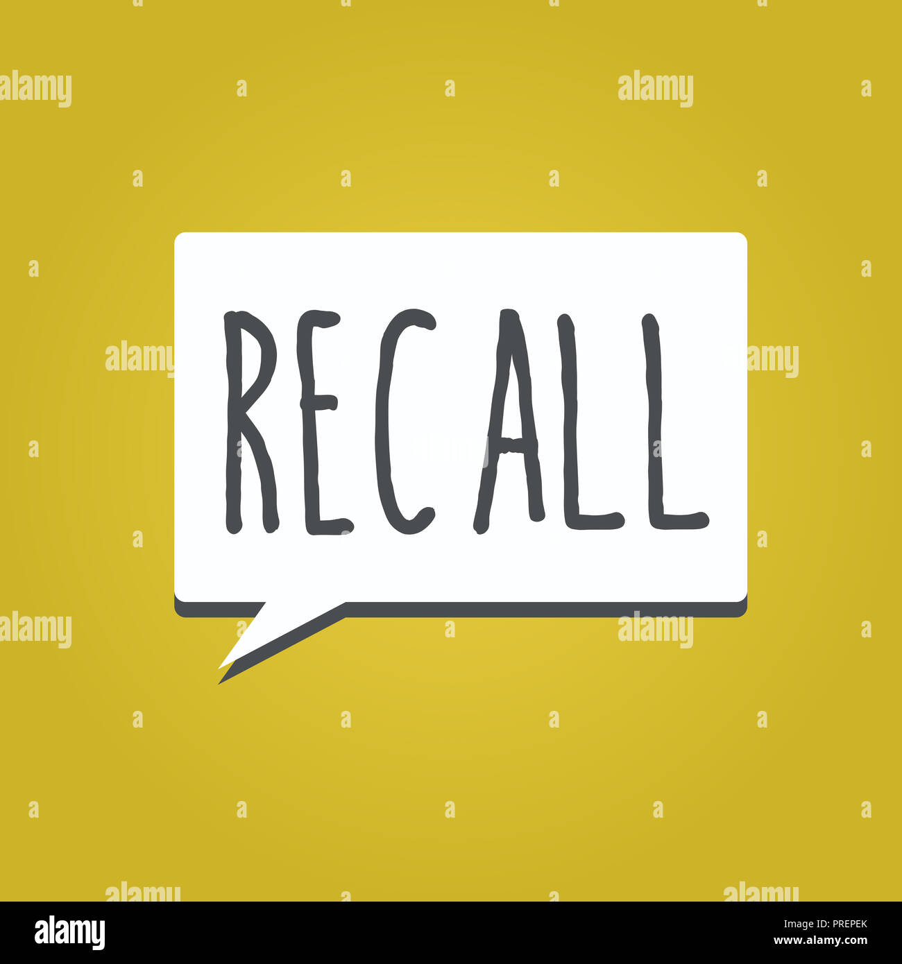 Handwriting text writing Recall. Concept meaning bring fact event or ...