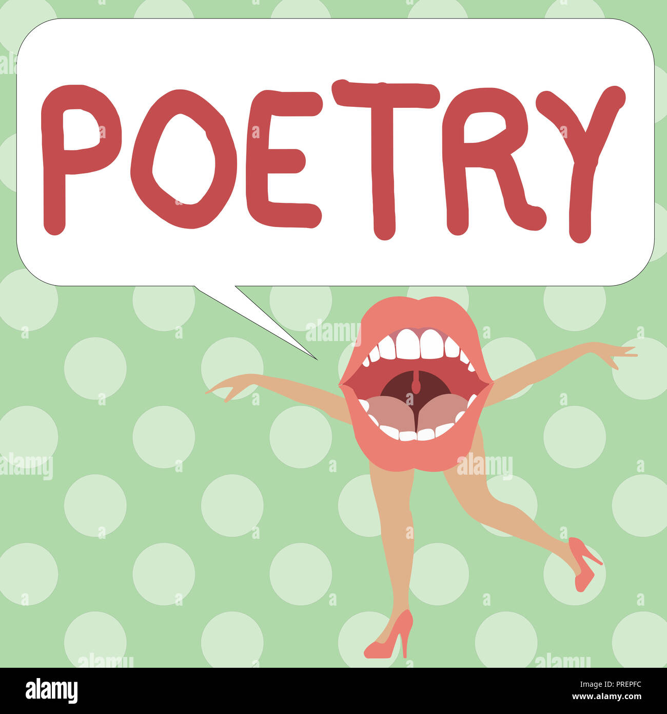 Handwriting text writing Poetry. Concept meaning literary work in which ...