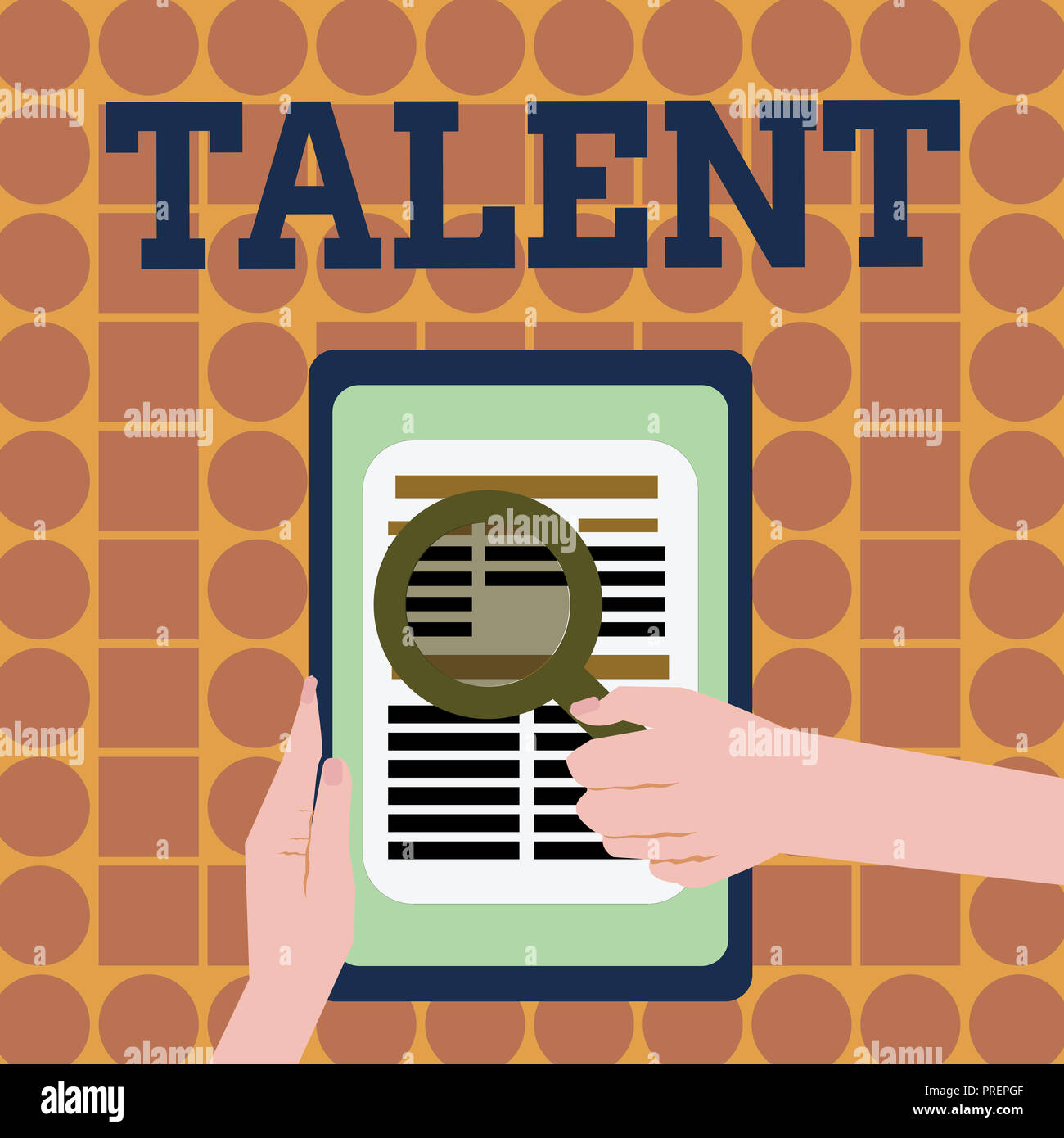 Handwriting text writing Talent. Concept meaning natural aptitude or ...