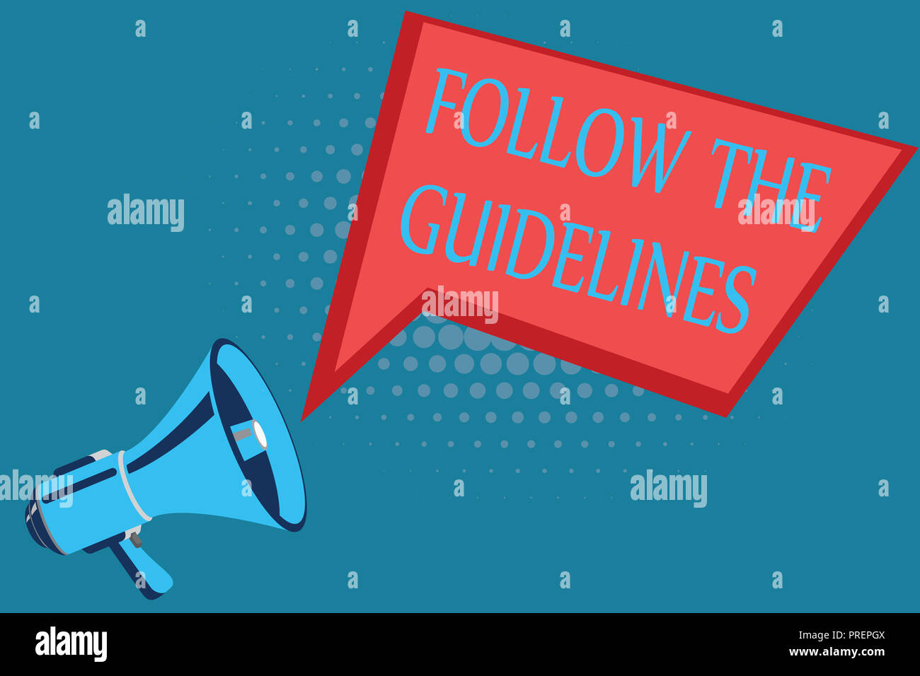 Word writing text Follow The Guidelines. Business concept for Manual of ...