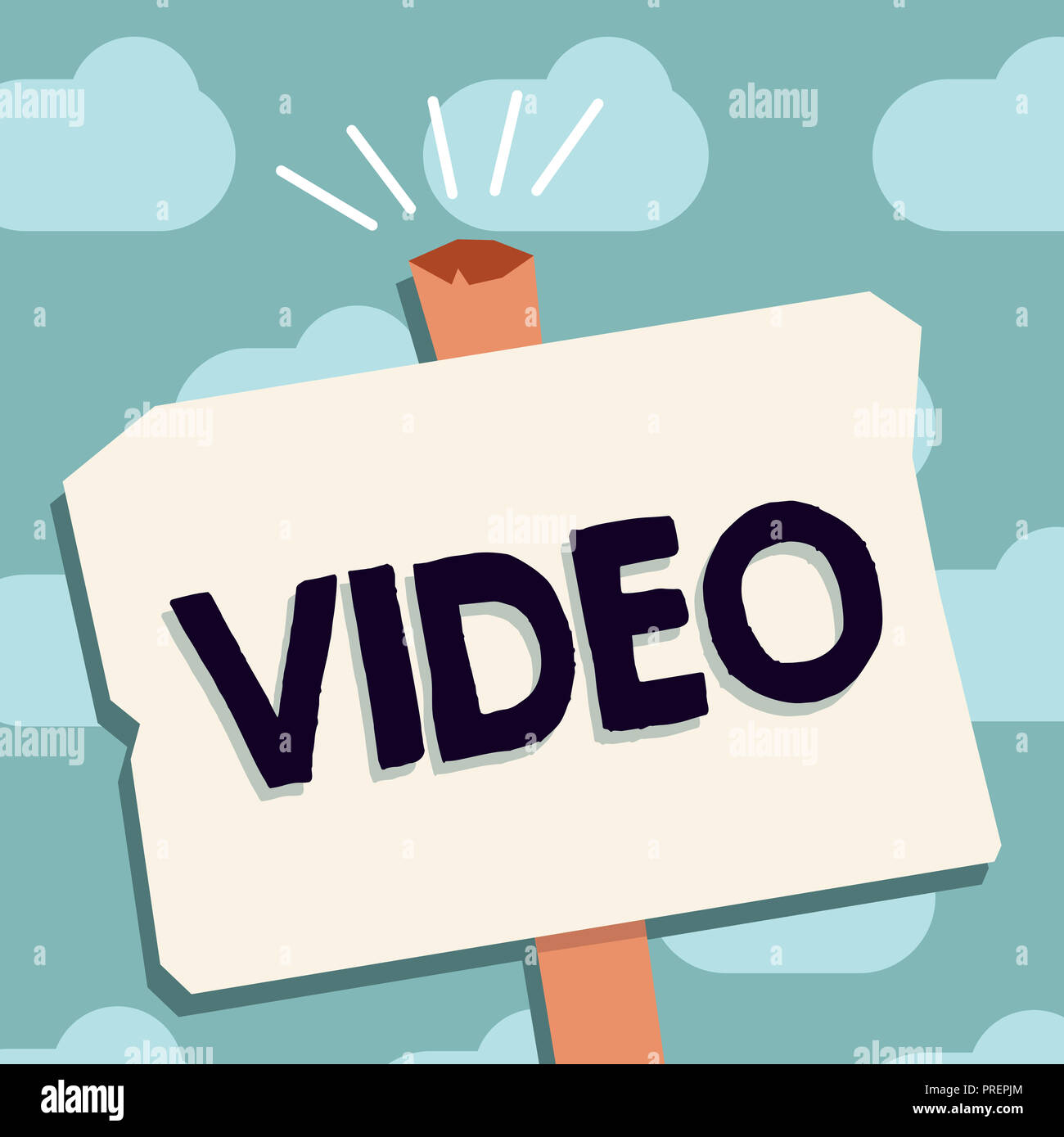 Text sign showing Video. Conceptual photo recording reproducing or ...