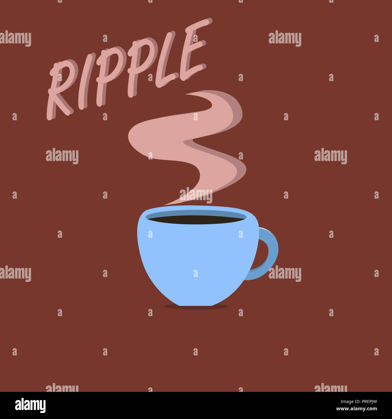 Writing note showing Ripple. Business photo showcasing small wave or ...