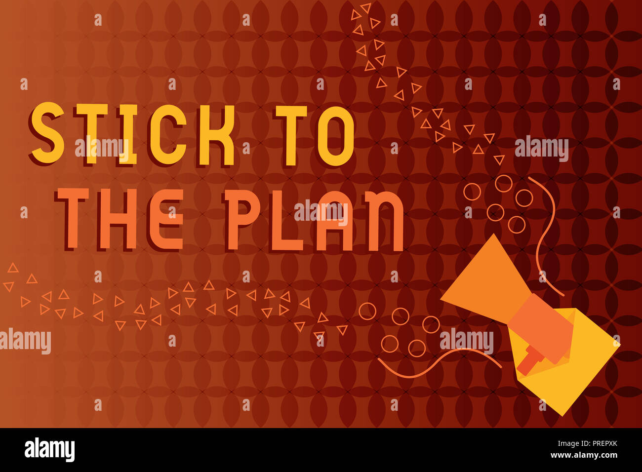 Handwriting text writing Stick To The Plan. Concept meaning To adhere ...