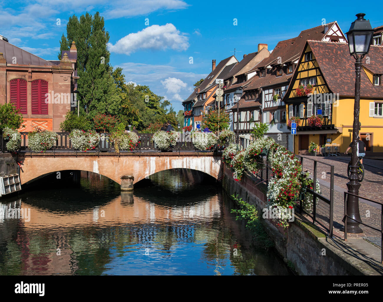 Canals of Colmar is a town in Alsace region. Its old town has ...