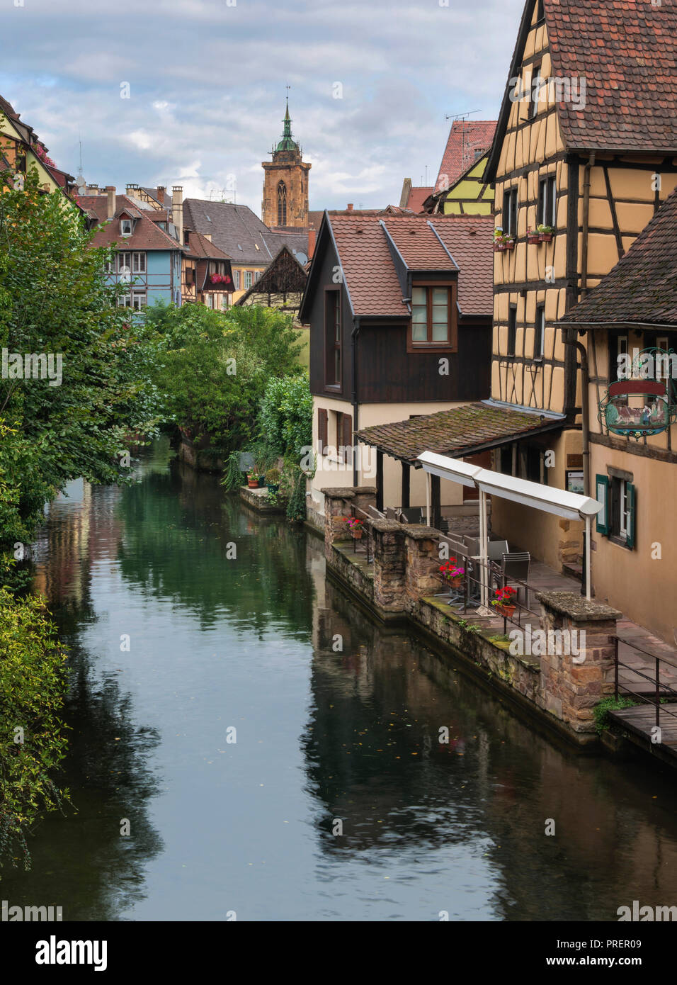 Canals of Colmar is a town in Alsace region. Its old town has ...