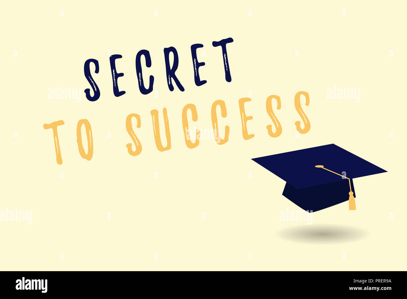 Text sign showing Secret To Success. Conceptual photo Unexplained ...