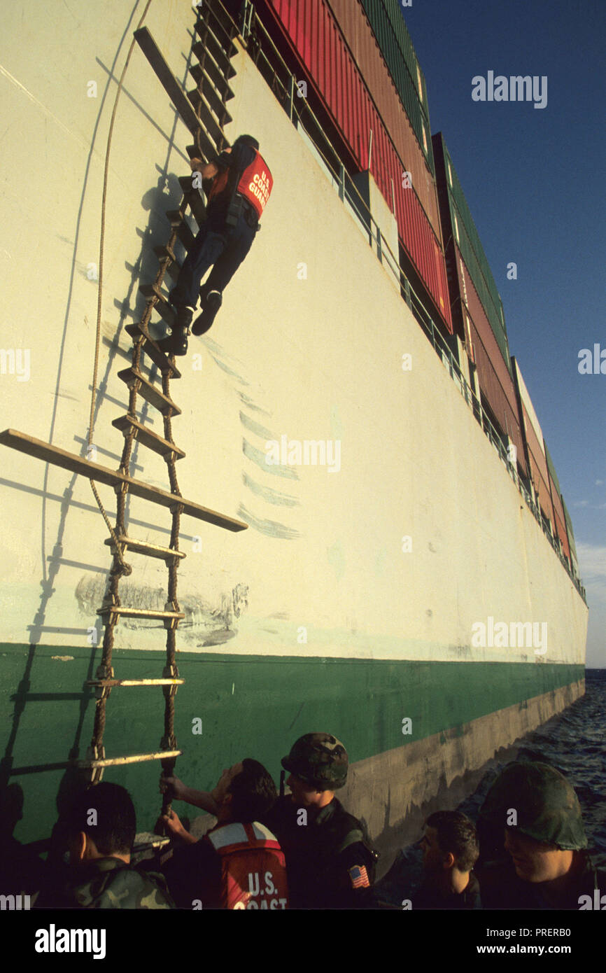 Coast guard boarding ships hi-res stock photography and images - Alamy