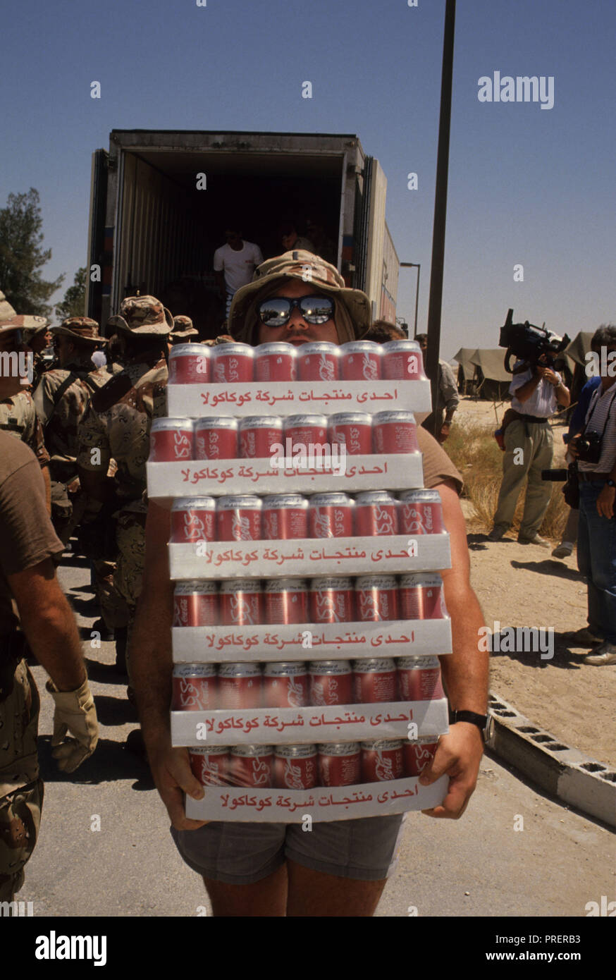 Coca Cola arriving during Gulf War One. Photo by Dennis Brackbb 24 ...