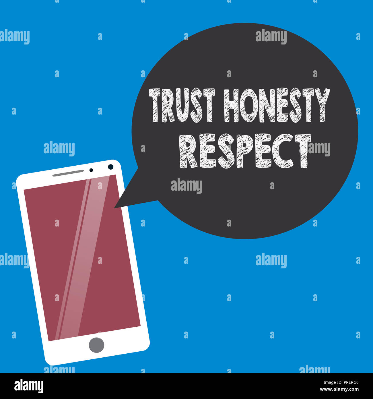 Conceptual hand writing showing Trust Honesty Respect. Business photo ...