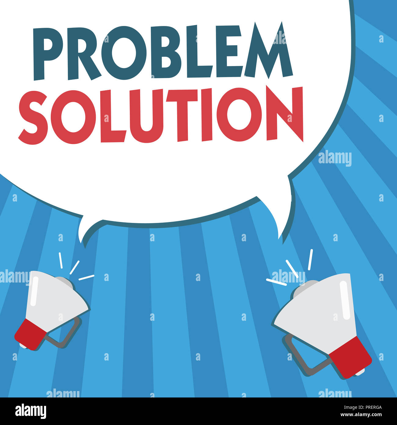 Word Writing Text Problem Solution Business Concept For Solving Consists Of Using Generic