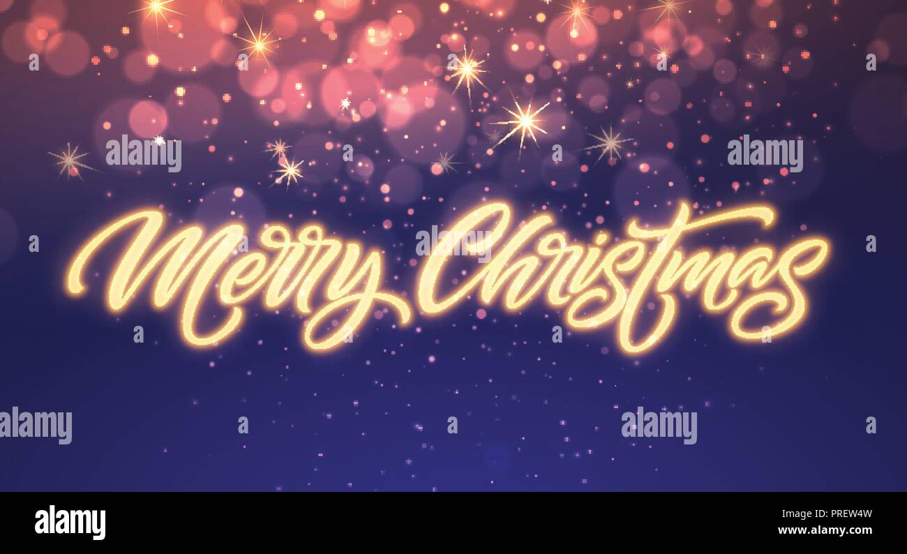 Text merry christmas written Stock Vector Images - Alamy