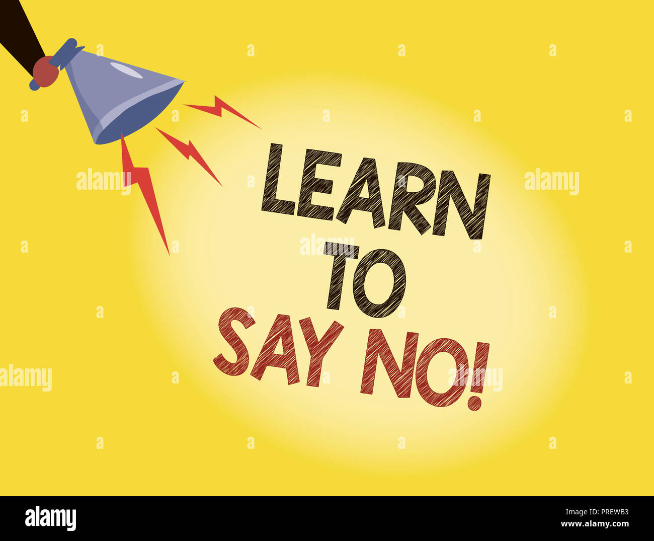 Writing note showing Learn To Say No. Business photo showcasing dont ...