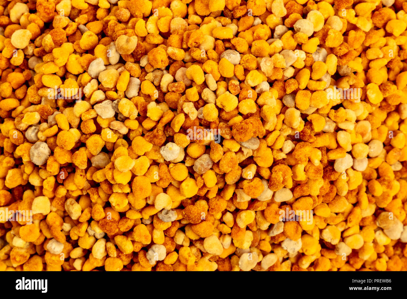 An overhead photo of pollen texture, a healthy food background Stock ...